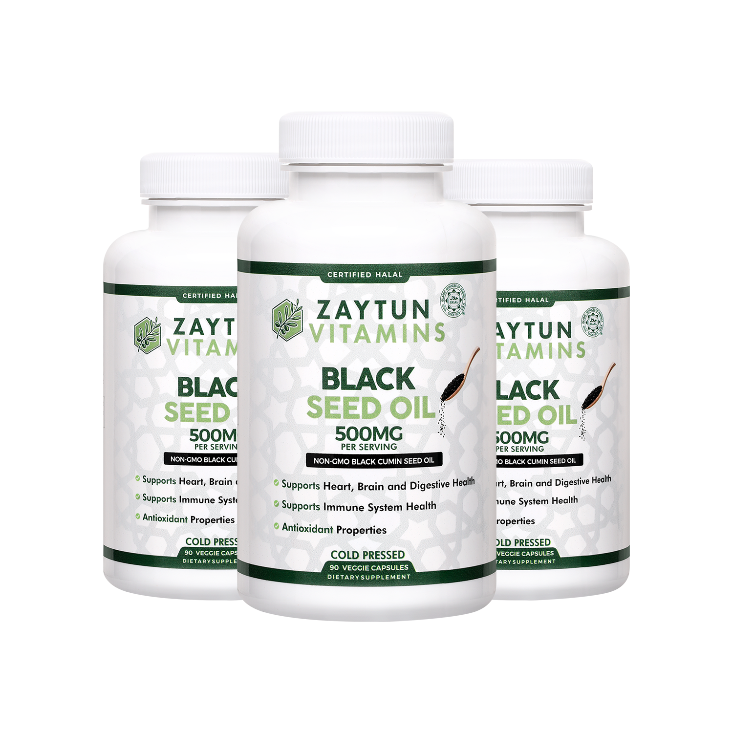 Halal Black Seed Oil Veggie Capsules (3Pack) – Zaytun Vitamins